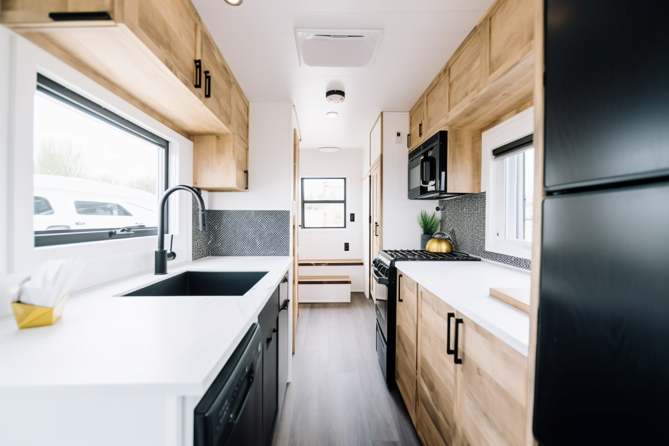 Les tiny houses et la cuisine : astuces pour aménager une kitchenette ...